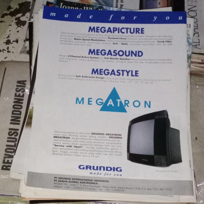 Jual Iklan Cetak Jadul TV Grundig Megatron - Kota Bandung - Kawan ...