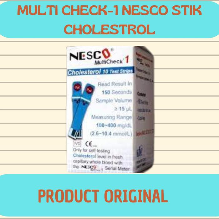 Jual STRIP KOLESTEROL NESCO / BLOOD CHOLESTROL / STIK KOLESTROL ...
