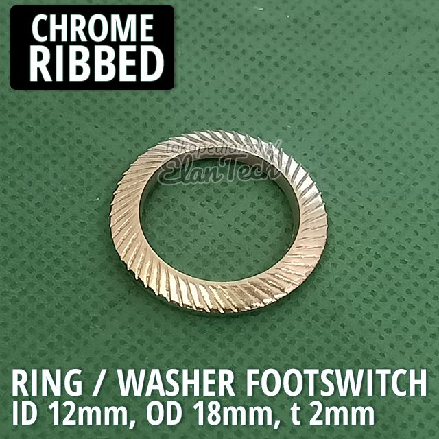 Jual Ring M12 x 18 x 2 Footswitch 3PDT Ribbed Lock Washer ElanTech ...
