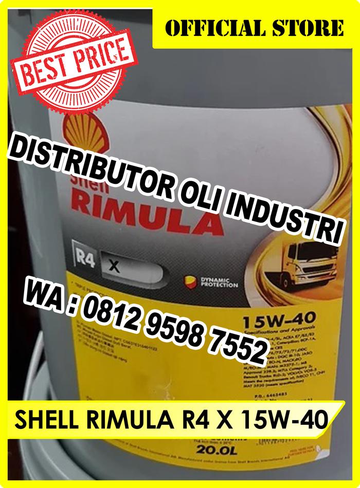 Jual SHELL RIMULA R4 X 15W-40 ( 20 L - Ready Stock ) - Kota Tangerang ...
