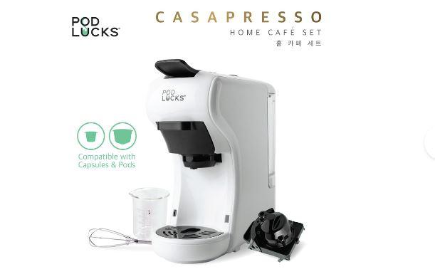 Jual PODLUCKS Casapresso Home Cafe Set/Mesin Kopi Seduh Kapsul Pod Luck ...