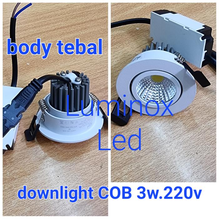 Jual downlight panel led 3w 3 watt ceiling plafon led 3watt 3 w inbow ...