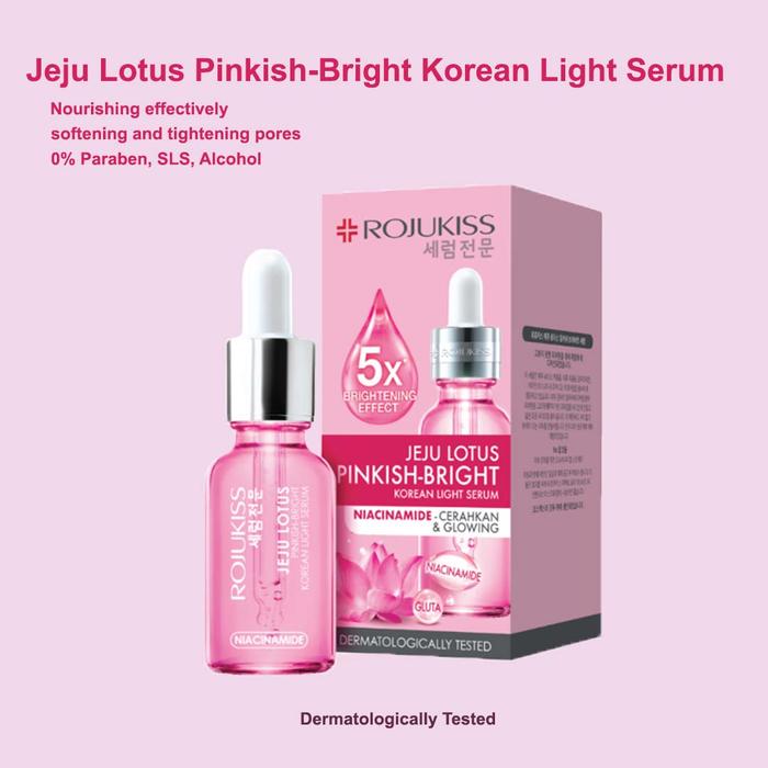 Jual ROJUKISS Jeju Lotus Pinkish-Bright Korean Light Serum - Jakarta ...