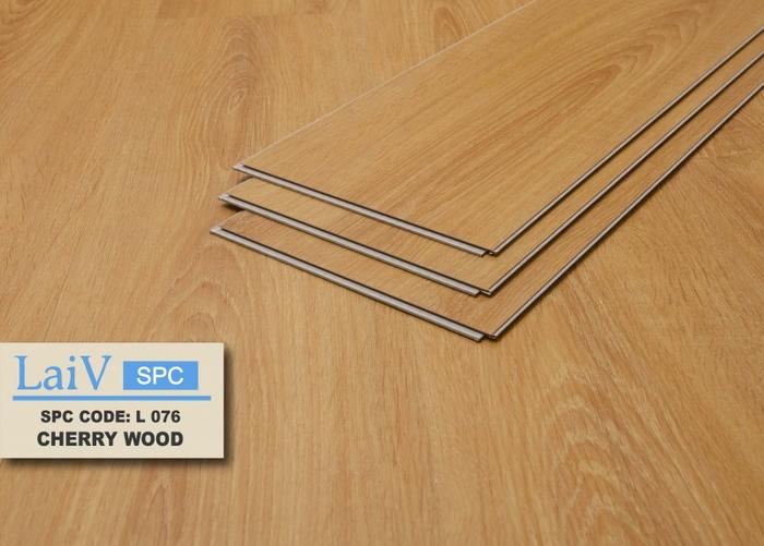 Jual SPC Lai V 4mm / Lantai SPC Laiv / Lantai Kayu SPC - Cherry Wood - Kab. Tangerang ...