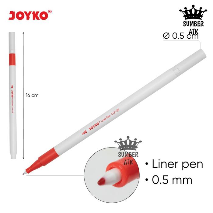 Jual pena liner pen pulpen warna joyko clp-59-12 warna di Seller smart ...