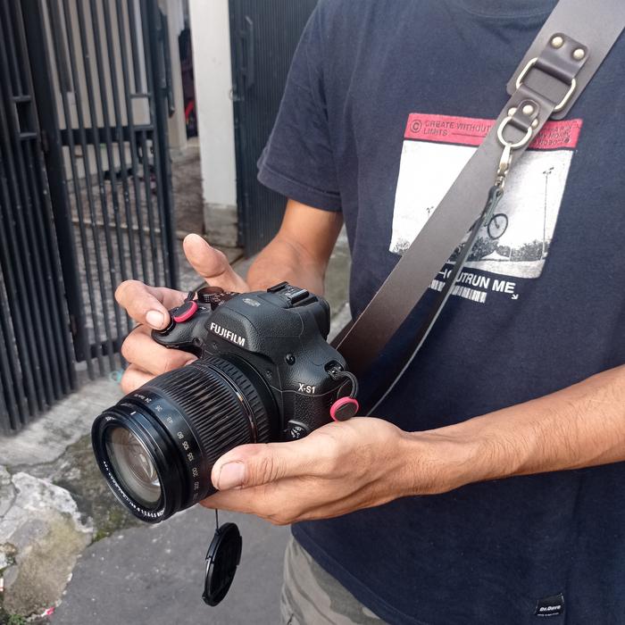 Jual Single Strap Camera Kamera Kulit Asli Satu Lapis Tebal Di Seller ...