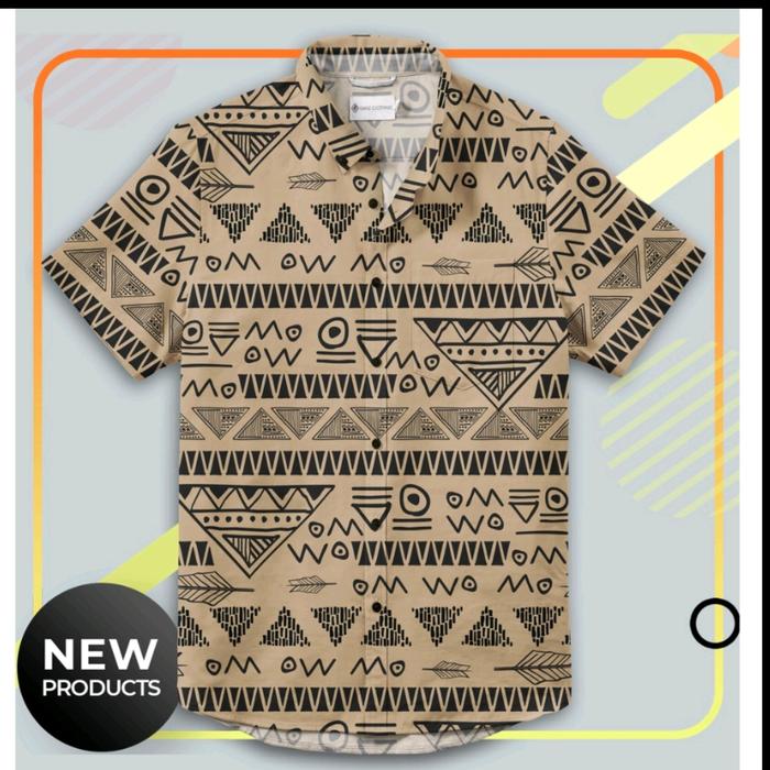 Jual Kemeja Pria Premium - Tribal Pattern Series - S - Kab. Karawang ...