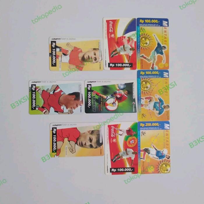 Jual Kartu voucher mentari seri juara FIFA World cup 1998 + 2002 dll ...