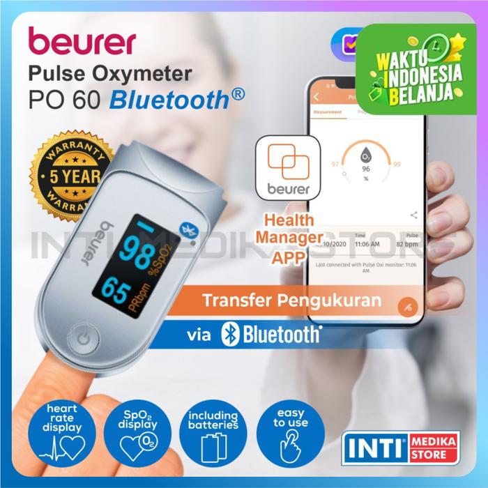 Promo BEURER - Pulse Oxymeter Bluetooth PO60 | Pulse Oximeter Fingertip ...