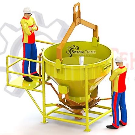 Jual CONCRETE BUCKET / BUCKET COR CAP.800 LTR (0.8M3) & 1000 LTR ( 1M3 ...