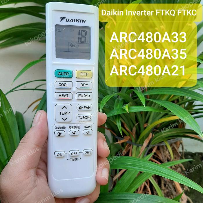 Jual Remote Remot Ac Daikin Inverter FTKQ FTKC - Jakarta Timur - Karim kios | Tokopedia