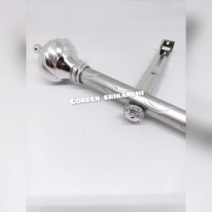 Jual Batang Gorden Full set Tiang Besi Hordeng Gantungan Gordeng ...