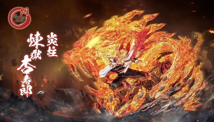 Jual Fantasy Studio Kyojuro Rengoku Demon Slayer FIGURE STATUE GK RESIN ...