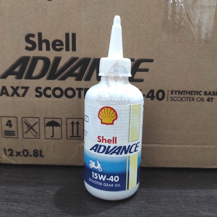 Jual SHELL SCOOTER GEAR 15W40 120ML/oli gardan matic/BEAT/VARIO/MIO/100 ...