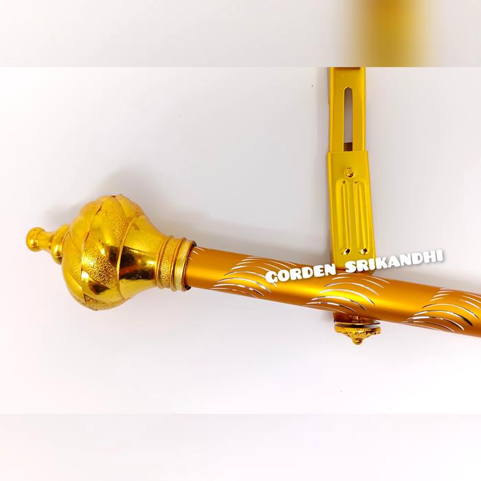 Jual Batang Gorden Full set Tiang Besi Hordeng Gantungan Gordeng ...
