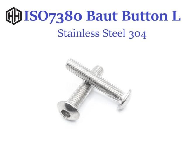 Jual Baut Button L M10 x 30 ISO7380 Hex Stainless Steel BB1030 - Kota Depok - Hirahana Mekanik ...