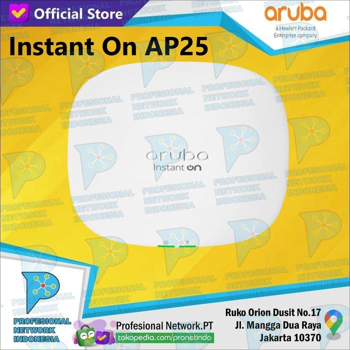 Promo R9B28A HPE Aruba Instant On AP25 / hp aruba instant on ap-25 ap ...