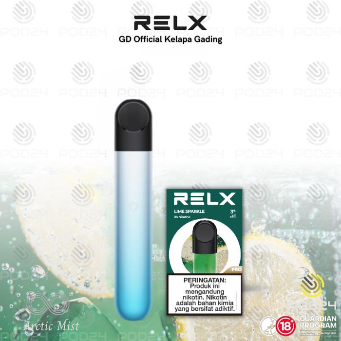 Jual RELX Bundle Infinity Arctic Mist Device and Pods - Lime Sparkle ...