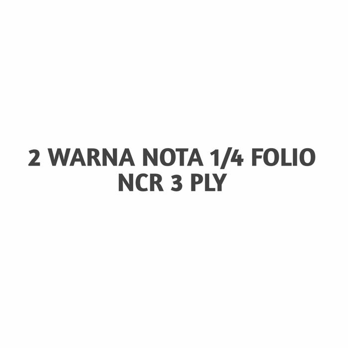 Jual Cetak 2 Warna Nota Custom NCR 3 ply 1/4 Folio - Kota Surabaya ...