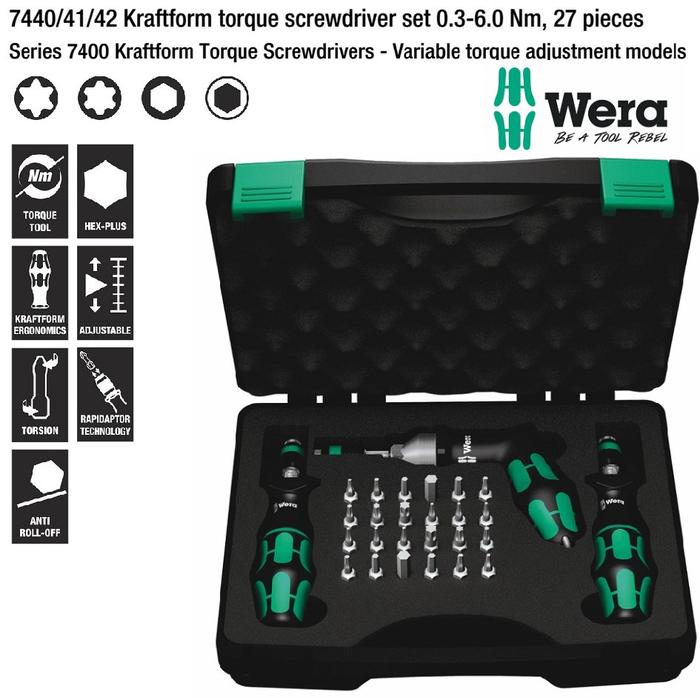 Promo Obeng Torsi Set Wera 05074739001 Torque Screwdriver 0.3-6.0 Nm ...