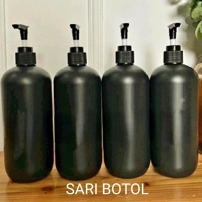 Jual BOTOL PUMP 500ML HDPE HITAM DOFF/BOTOL REFFIL 500ML PUMP HITAM - Kota Depok - Sari Botol ...