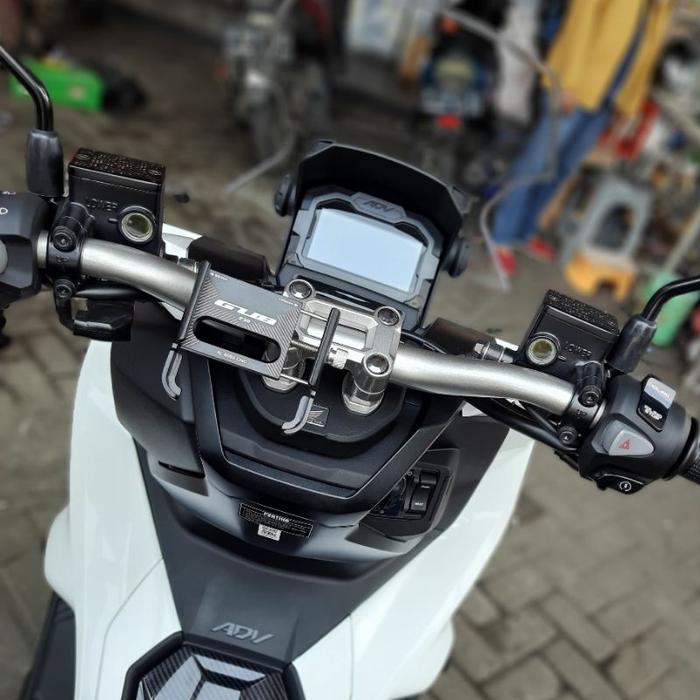 Jual HOLDER HP GUB P30 holder hp motor besi stang Honda ADV 160 ADV 150 ...