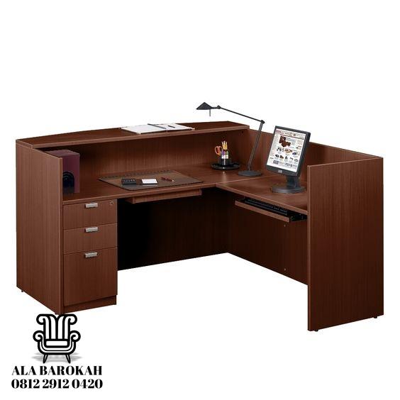 Jual meja pelayanan kayu jati solid meja resepsionis minimalis jati ...