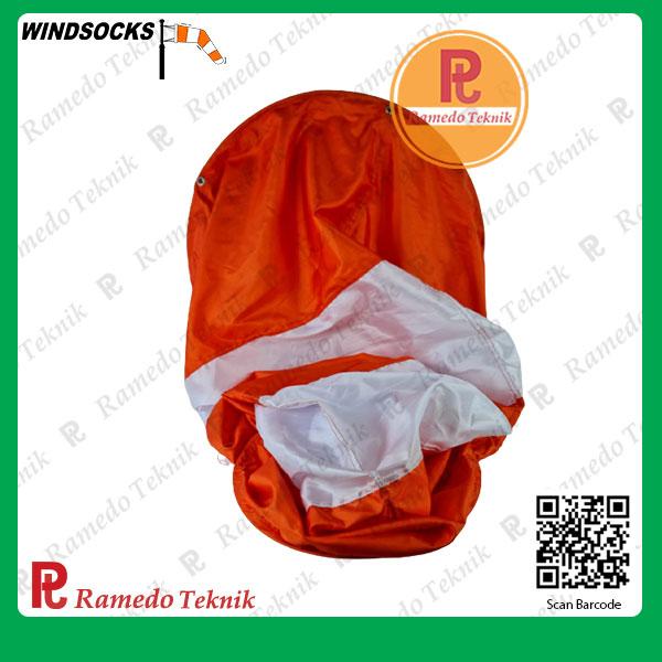 Jual Kain Windsock 50 x 30 x 150cm (Bahan Polyester) Orange Putih ...
