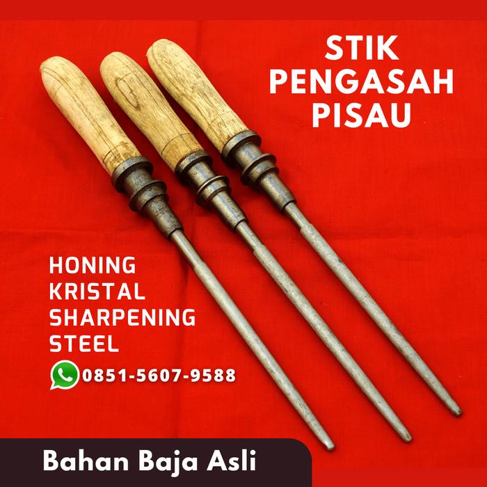 Jual Alat Pengasah Pisau Stik / Besi Pengasah Pisau / Sharpening Steel ...