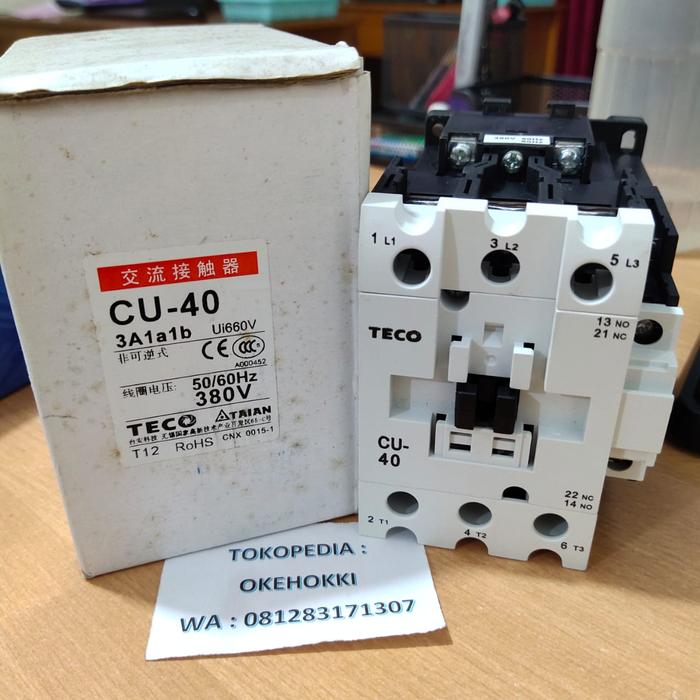 Jual CONTACTOR / KONTAKTOR TECO TAIAN CU-40 CU40 380V 380VOLT 50HZ/60HZ ...