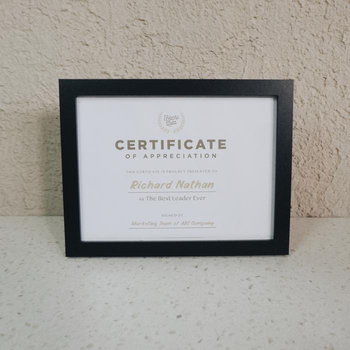 Jual Certificate of Appreciation | Add ons Hampers - Kab. Karawang ...