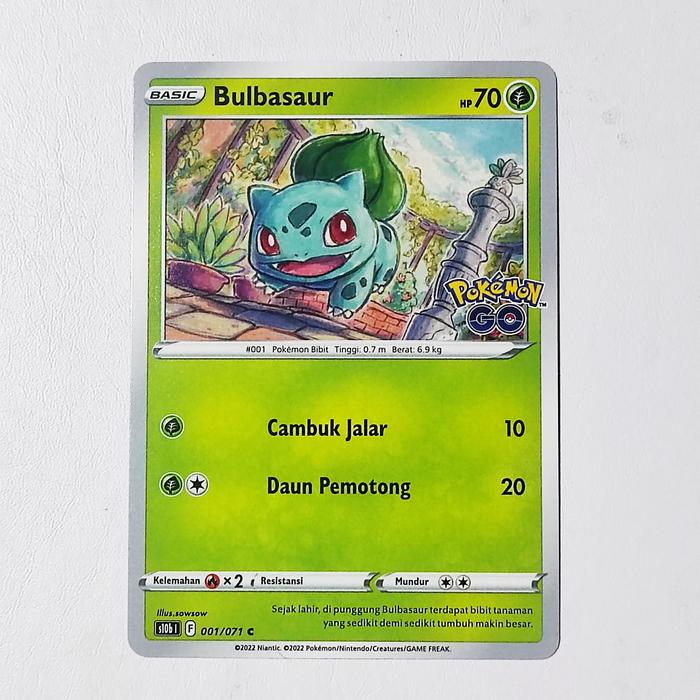 Jual Bulbasaur 001/071 S10b - Kartu Pokemon GO Indonesia - Jakarta ...