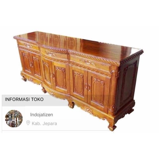 Jual bufet pendek kayu jati - Natural gold - Kab. Jepara - furniture ...