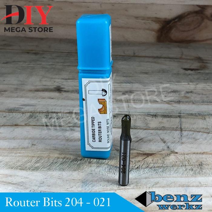 Jual Router round nose bit / mata profil 4,8 mmx1/4" benz werkz ( 204 ...