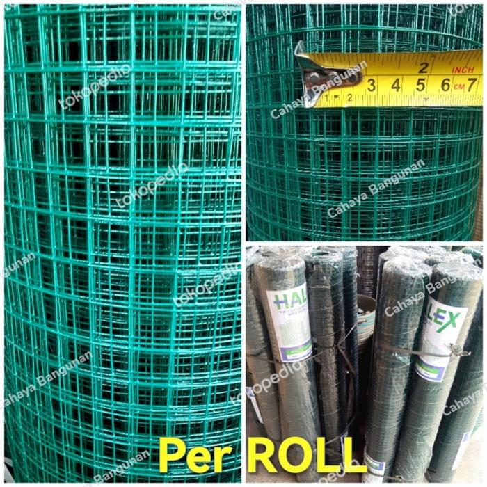 Jual Kawat Ram Loket Hijau Ayak Ayakan Kandang Wiremesh Wire Mesh Rol ...