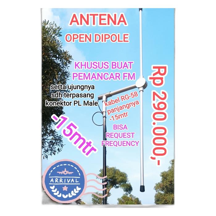 Jual ANTENA OPEN DIPOLE FM kabel -15mtr Rp 290.000,- - Kab. Bogor - Embul Teknik | Tokopedia