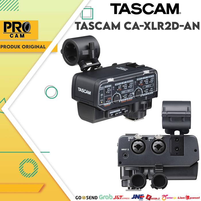 Jual Tascam CA-XLR2d-AN XLR Microphone Adapter Kit for Camera 3.5mm ...