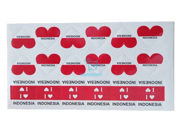 Jual Sticker Bendera Pipi | Stiker Pipi Merah Putih | Stiker Pipi ...