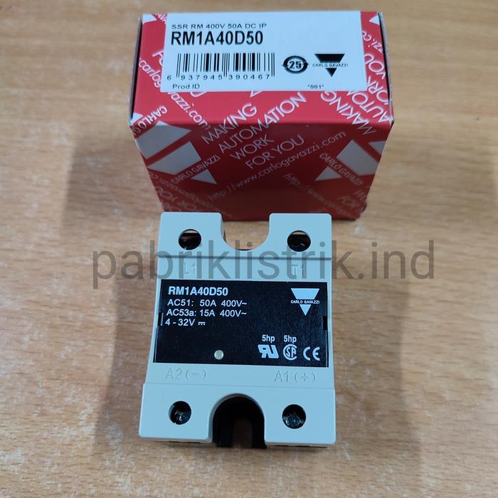 Jual Solid state relay SSR RM1A40D50 RM 400V 50A Carlo Gavazzi original ...