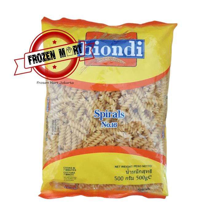 Promo BIONDI Spirals No.16 / Pasta Instant Spiral / Makaroni Spiral ...