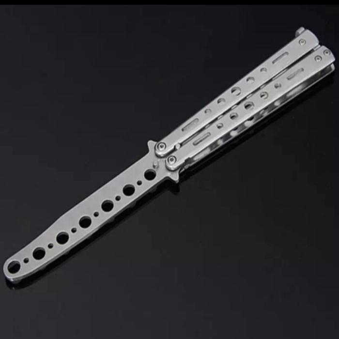 Jual Balisong Sisir ( Butterfly Knife Comb) - Silver Blunt - Jakarta ...