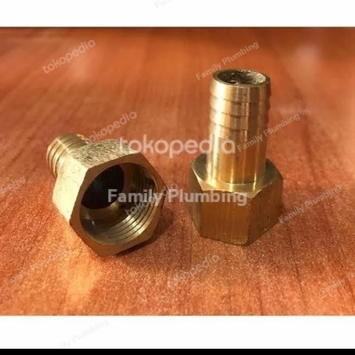 Jual NEPLE NIPPLE NEPEL SLANG SELANG 3/4x1/2" F DRAT DALAM 3/4" SLANG 1 ...