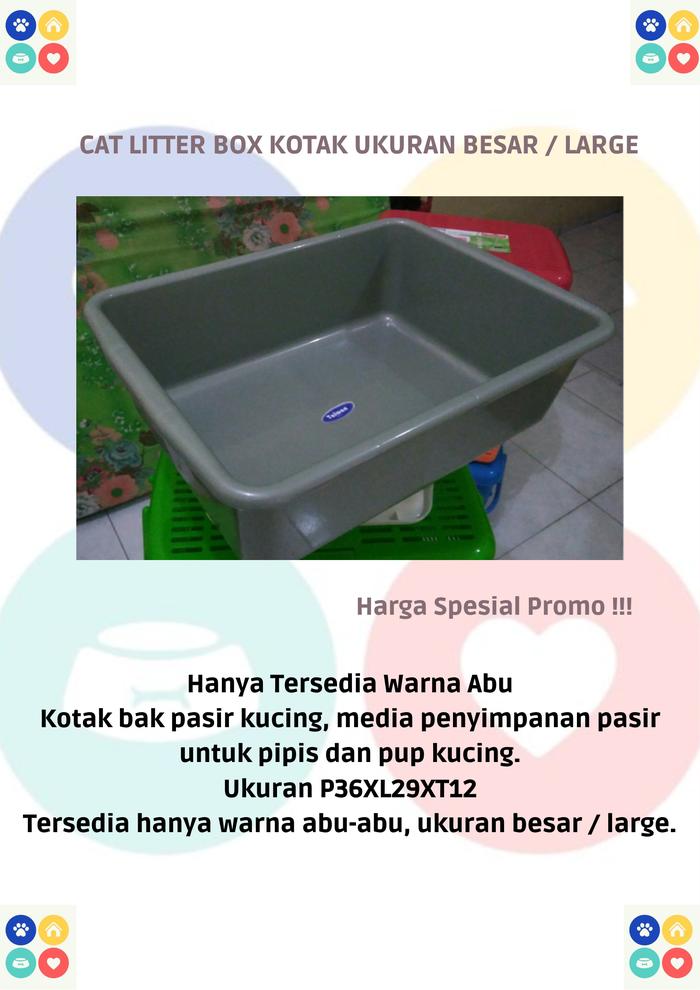 Jual Cat Litter Box /Bak Pasir Kucing Box kotak ukuran besar - Kota ...