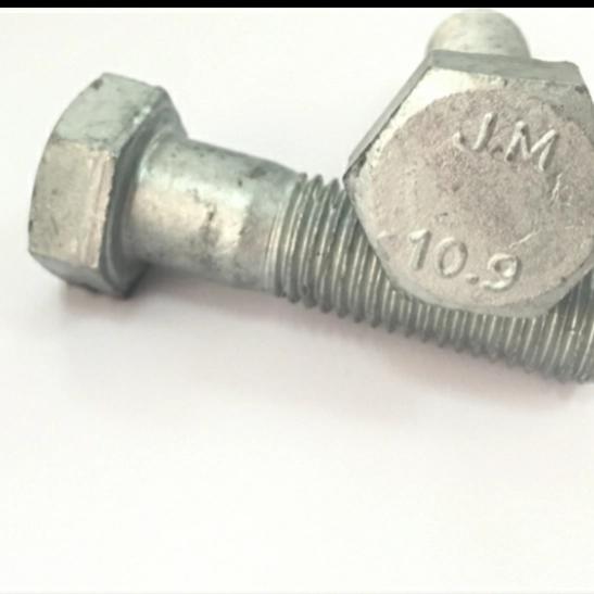 Jual Baut Mur Baja 10.9 Hotdip Galvanis m10x100 / m10 x 100 / m10 x 100mm - Jakarta Pusat ...