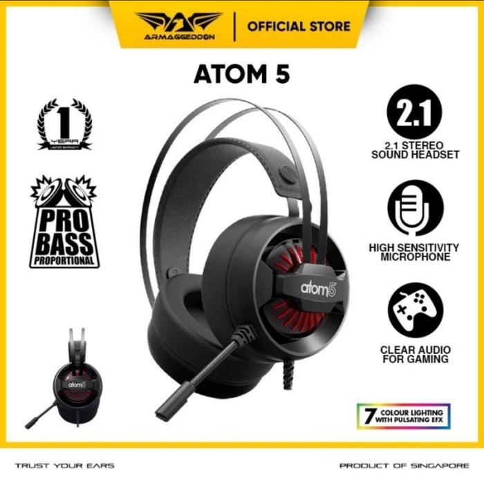 Jual Armaggeddon 2.1 Headset Gaming Atom 5 [ 7 Colour Lightning ...