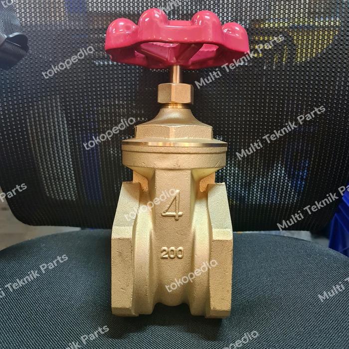 Jual Gate Valve / Kran Putar Kuningan / Brass Drat 4" inch DN100 ...