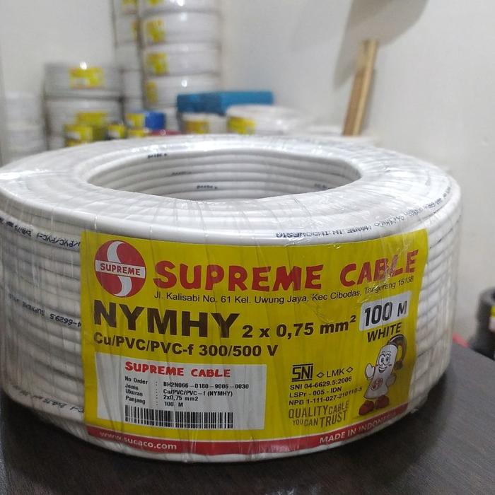 Jual Kabel Listrik NYMHY 2x0.75 2x0,75 2x0,75mm 2x0.75mm Supreme 100M - Jakarta Pusat - Anugerah ...