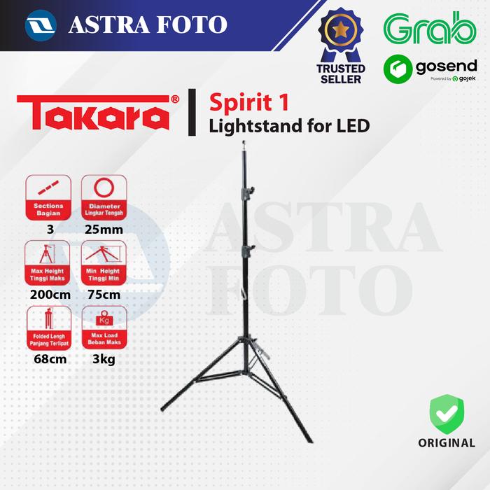 Jual Takara Light Stand Spirit 1 untuk Ringlight Flash Lampu Payung ...