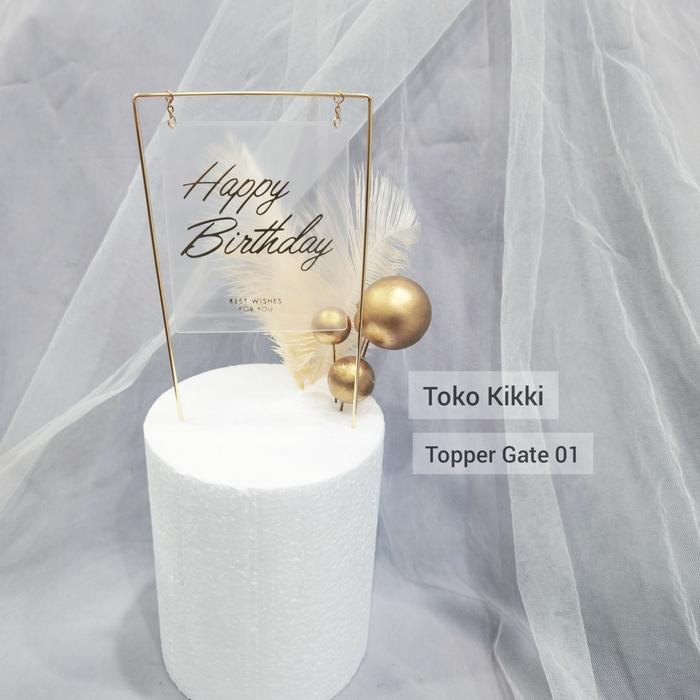 Jual Topper Besi HBD / Topper Happy Birthday / hiasan kue - Topper Besi ...
