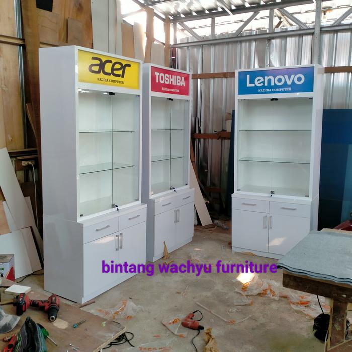 Jual furniture meja counter lemari counter lemari laptop lemari hp ...